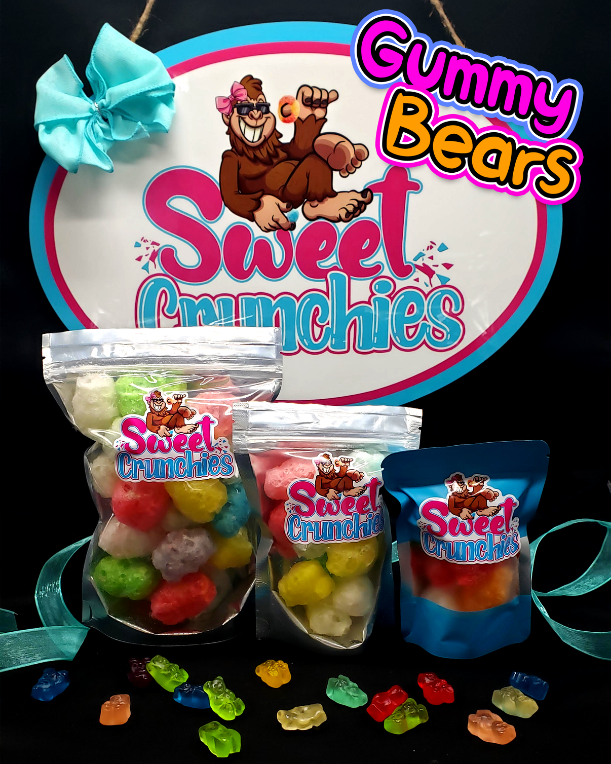 Gummy Bear Blizzard: Freeze-Dried Gummy Bears – Sweet Crunchies